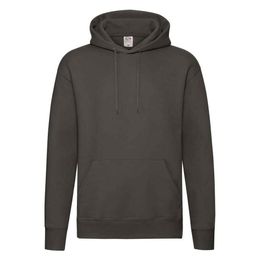 Fruit of the Loom - "Premium" Kapuzenpullover f&uuml;r Herren (Holzkohle)