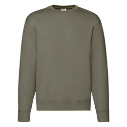 Fruit of the Loom - "Premium" Sweatshirt &Uuml;berschnittene Schulter f&uuml;r Herren (Klassisch Olivgr&uuml;n)