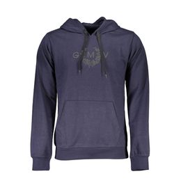 Gianmarco Venturi Blaue Baumwolle Herren Kapuzenpullover