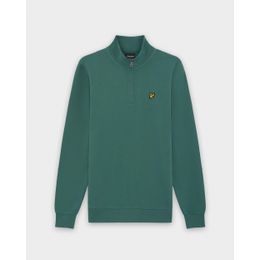 Lyle & Scott Halbzip Sweatshirt in Dunkelgr&uuml;n