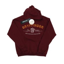 Harry Potter - "Gryffindor Quidditch" Kapuzenpullover f&uuml;r M&auml;dchen (Burgunderrot)