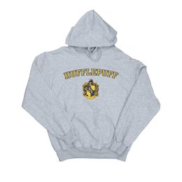 Harry Potter - "Hufflepuff" Kapuzenpullover f&uuml;r M&auml;dchen (Grau)