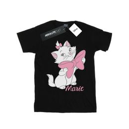 Disney - "Aristocats Marie Bow" T-Shirt f&uuml;r M&auml;dchen (Schwarz)