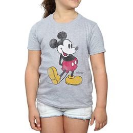 Disney - "Classic Kick" T-Shirt f&uuml;r M&auml;dchen (Grau)