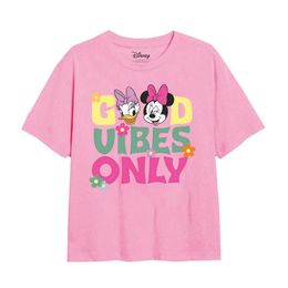 Disney - "Good Vibes Only" T-Shirt f&uuml;r M&auml;dchen (Hellrosa)