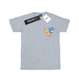 Disney - "Lilo And Stitch Drink" T-Shirt f&uuml;r M&auml;dchen (Grau)