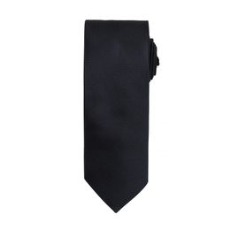 Premier Mens Micro Waffle Formal Work Krawatte (2er-Pack) (Schwarz)