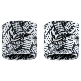 Nike - "Classic" Armband, Dri-FIT, Swoosh (2er-Pack) (Schwarz/Wei&szlig;)