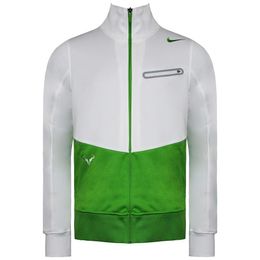 Nike Logo Herren Wei&szlig;/Gr&uuml;n Trainingsjacke