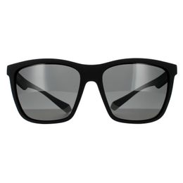 Polaroid Rectangle Mens Schwarz Grau Grau Polarisierte Sonnenbrille
