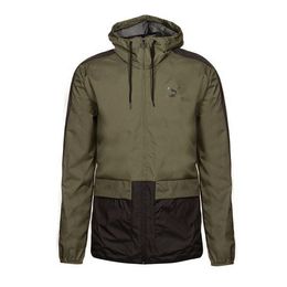 Puma Graphic Logo Langarm Rei&szlig;verschluss nach gr&uuml;n schwarze Herren Kapuze -Jacke 573316 14