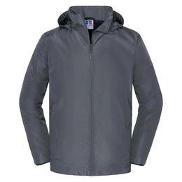 Russel Athletic Russell - "Essential" Shelljacke f&uuml;r Herren, Allwetter (Eisen)