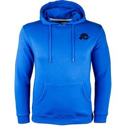 GUGGEN Mountain Herren Wandern Kapuzenpullover Fleece Hoodie Outdoor Blau
