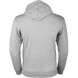 GUGGEN Mountain Herren Wandern Kapuzenpullover H06 mit Rei&szlig;verschluss Hellgrau