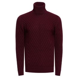 Rusty Neal Feinstrick mit V-Muster Rollkragen-Pullover