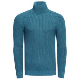 Rusty Neal Grobstrick Slim Fit Rollkragen-Pullover