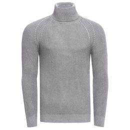 Rusty Neal Grobstrick Slim Fit Rollkragen-Pullover