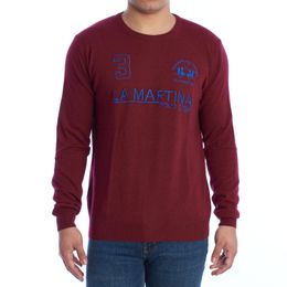 La Martina Regular Fit Rundhalspullover XMS300-YV021 Herren