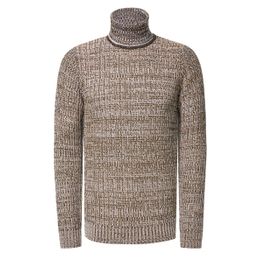 Rusty Neal Schwerer Grobstrick Rollkragen-Pullover