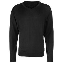 Premier - Sweatshirt V-Ausschnitt f&uuml;r Herren (Schwarz)