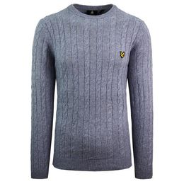 Lyle & Scott Lyle & Scott Zopfstrickpullover f&uuml;r Herren in Blau