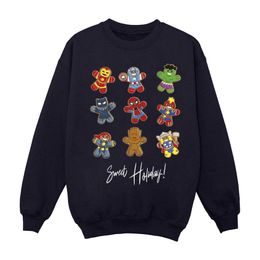MARVEL - "Gingerbread Avengers" Sweatshirt f&uuml;r Herren (Marineblau)