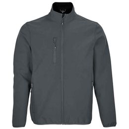 SOLS Herren Falcon Recycled Soft Shell Jacke (Holzkohle)