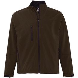 SOLS Mens Relax Soft Shell Jacket (atmungsaktiv, winddicht und wasserabweisend) (Dark Chocolate)