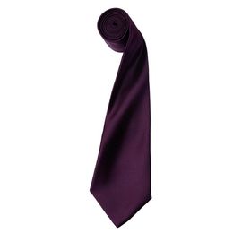 Premier - "Colours Collection" Krawatte (Aubergine)