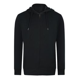 Cavalli Class - Schwarzer Kapuzenpullover Mit Rei&szlig;verschluss Und Auff&auml;lligem Blumenlogo