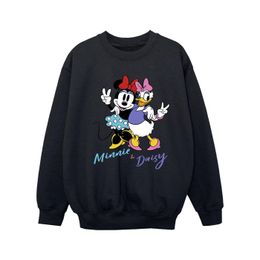 Disney - "Minnie Mouse And Daisy" Sweatshirt f&uuml;r M&auml;dchen (Schwarz)