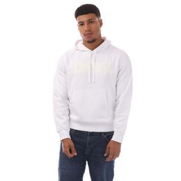 Diesel - Kapuzenpullover Mit Einfarbigem Logo In Leuchtendem Wei&szlig;