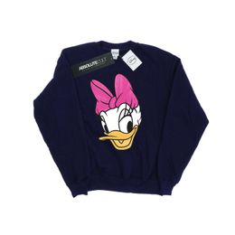 Disney - "Daisy Duck Head Painted" Sweatshirt f&uuml;r Damen (Marineblau)