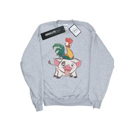 Disney - "Moana Hei Hei And Pua" Sweatshirt f&uuml;r Herren (Grau)