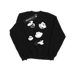 Disney - "Mickey Mouse Faces" Sweatshirt f&uuml;r Herren (Schwarz)