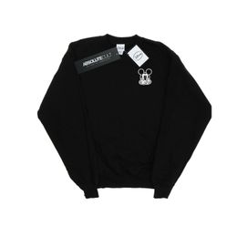 Disney - "Mickey Mouse Dont Speak Breast Print" Sweatshirt f&uuml;r Herren (Schwarz)