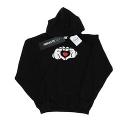 Disney - "Mickey Mouse Heart Hands" Kapuzenpullover f&uuml;r Herren (Schwarz)
