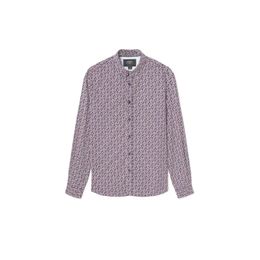 Le Temps Des Cerises Herrenhemd Floy mit rotem Blumenmuster