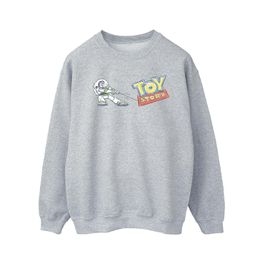Disney - "Toy Story Buzz Pulling Logo" Sweatshirt f&uuml;r Herren (Grau)