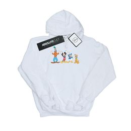 Disney Herren Mickey Mouse Friends Hoodie (Wei&szlig;)