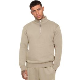 Enzo Milano | Herren Sweatshirt mit Halbem Rei&szlig;verschluss