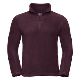 Russel Athletic Russell Herren 1/4 Zip Outdoor Fleece Top (Burgund)