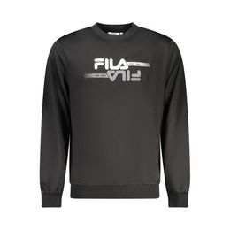 Fila Schwarzes Polyester Herren Sweatshirt