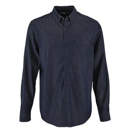 SOLS Herren Barry Langarm Denim Hemd (Denim Brut)
