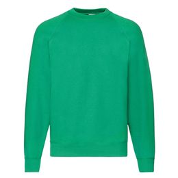 Fruit of the Loom - "Classic" Sweatshirt f&uuml;r Herren Raglan&auml;rmel (Irisches Gr&uuml;n)