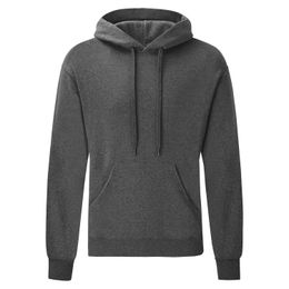 Fruit of the Loom - "Classic" Kapuzenpullover f&uuml;r Herren (Grau meliert)