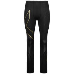 2XU Lichtgeschwindigkeitskompression Herren schwarz/goldene Strumpfhose