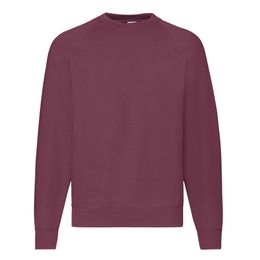 Fruit of the Loom - "Classic" Sweatshirt f&uuml;r Herren Raglan&auml;rmel (Burgunderrot)