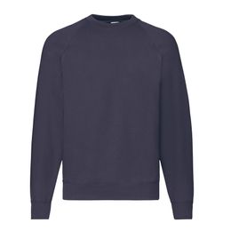 Fruit of the Loom - "Classic" Sweatshirt f&uuml;r Herren Raglan&auml;rmel (Marineblau)