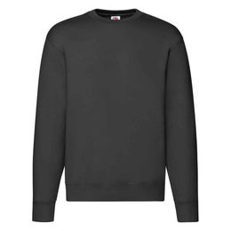 Fruit of the Loom - "Premium" Sweatshirt &Uuml;berschnittene Schulter f&uuml;r Herren (Schwarz)